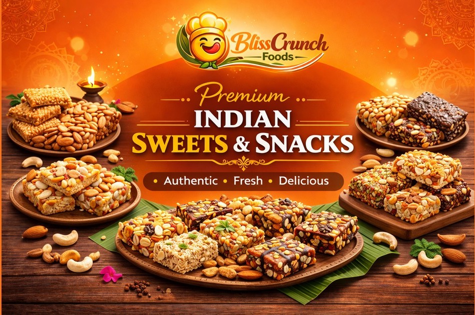 BlissCrunch Foods - Premium Indian Sweets & Snacks Online | Mumbai